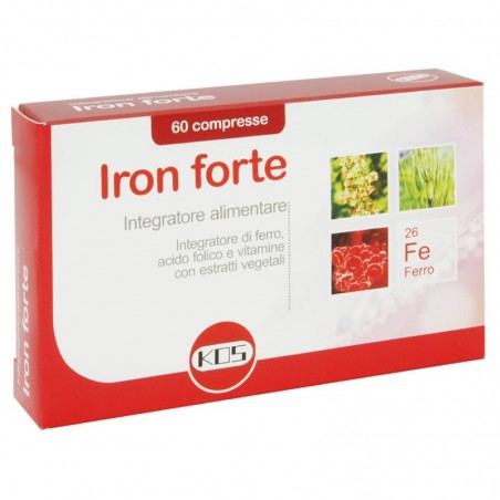Iron forte, integratore di ferro, acido folico e vit. B12